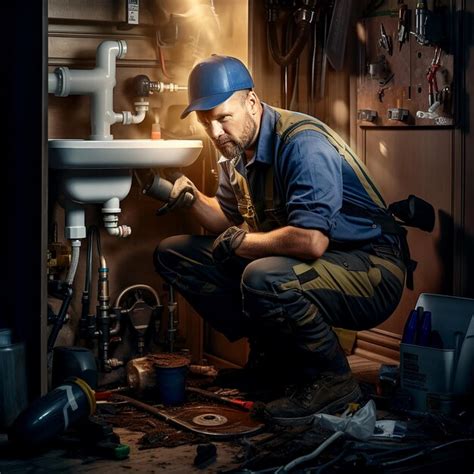 Reparar Las Tuberías De Agua Por Debajo Foto Premium
