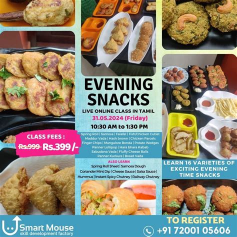 Evening Snacks Class Evening Snacks Online Class Classes