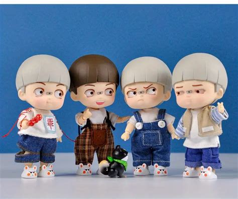 Cute Anime Movable Joint Doll Small Body Whole Doll Mushroom Temu