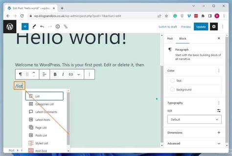 How To Add Bullet Points In WordPress Itechguides
