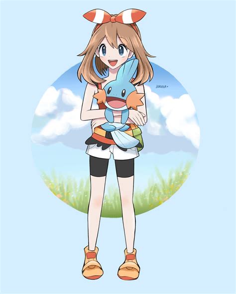 Joanna💗 On Twitter Drew The Best Girl May And Her Cutie Mudkip On
