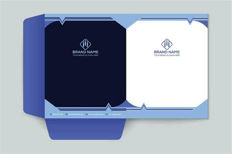 Black Shape Presentation Folder Design 26532994 Vector Art At Vecteezy