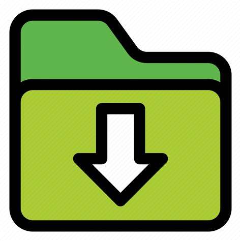 Download Folder Save Downloader File Icon Download On Iconfinder