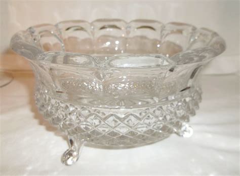Cut Glass 3 Footed Bowl Weighs Almost 2 12 Lbs Collectors Weekly