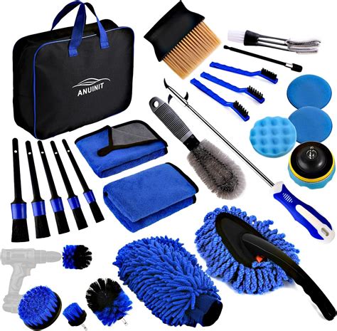 Anuinit 27pcs Car Detailing Kit Detailing Brush Set Car