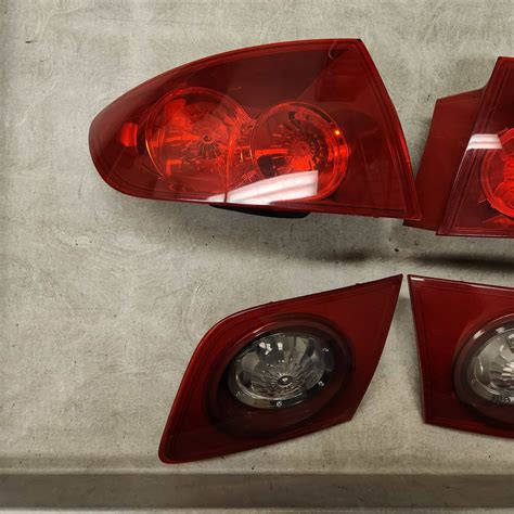2004 2009 Mazda3 Mazda 3 Sedan Red Tail Light Set 4pc Jp Parts