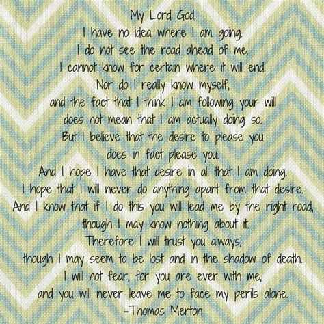 Thomas Merton Prayer Printable