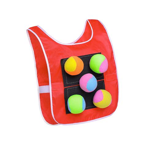 Kokiya Dodgeball Game 5 Sticky Ball Toy Party Game Sticky Ball Vest