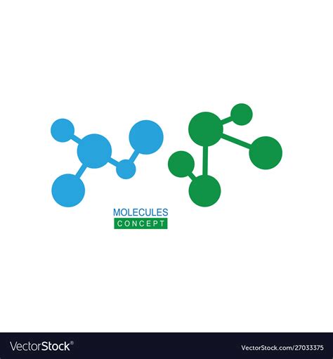 Molecular Structure Chemical Atoms Royalty Free Vector Image