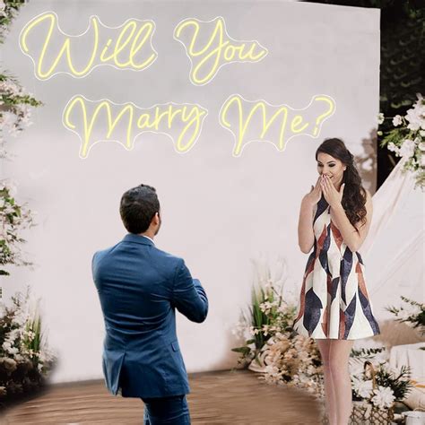 Super Large Neon Signs Will You Marry Me For Wedding Proposal Marry Me