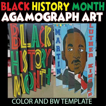 Black History Month Crafts Agamograph Art Activities Martin Luther King Jr