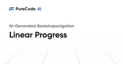 Build Great Bootstrapavigation Linear Progress Components Faster Using