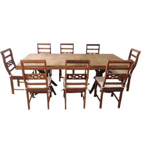Mesa Retangular 8 Lugares Com Cadeiras De Madeira Manoela Santiago Decoradora E Floral Designer