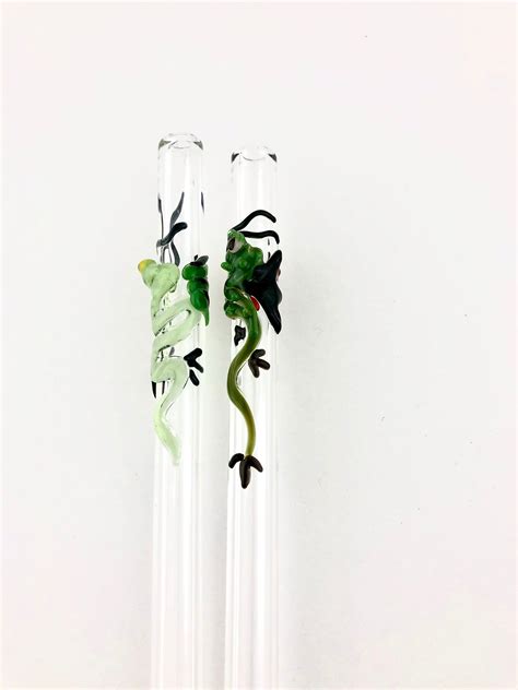 Dragon Glass Straw Glass Straws Reusable Straws Eco Friendly