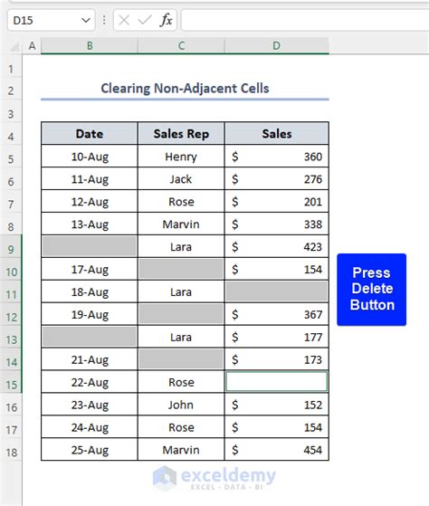 How To Clear Multiple Cells In Excel 2 Effective Methods How To Clear Multiple Cells In Excel 2 Effective Methods