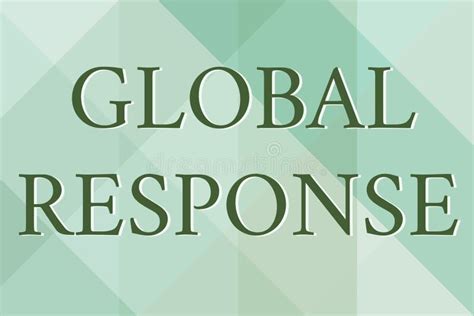 Text Caption Presenting Global Response Conceptual Photo Indicates The Behaviour Of Material