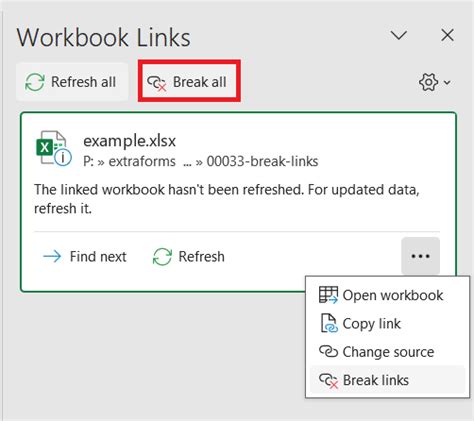 Break Links To External References In Excel A Quick Guide Extra Forms