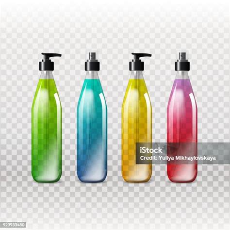 브랜드와 제품 디자인에 대 한 서식 파일 이랑입니다 격리 된 현실적인 투명 유리 병 디스펜서 스프레이와 독특한 디자인 브랜딩 및 마케팅 광고에 대 한 사용 하기 쉬운 가정