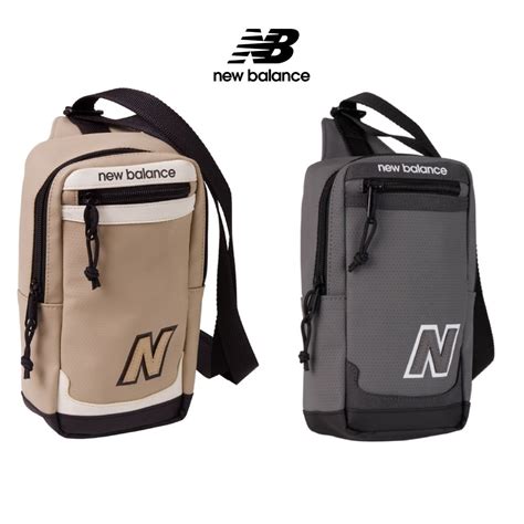 【new Balance】斜背包單肩包中性奶茶色深灰色lab23168sotlab23168cas New Balance
