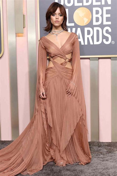 Jenna Ortega Is A Gucci Goddess On The 2023 Golden Globes Red Carpet