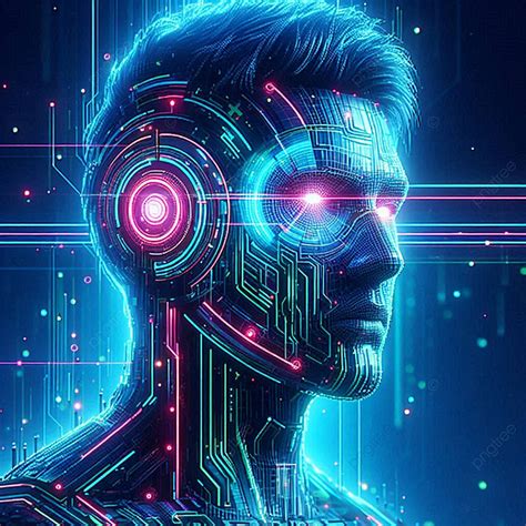 인공 지능 그림 Ai 생성 파란 그림 인공 지능 예술 배경 일러스트 및 사진 무료 다운로드 Pngtree