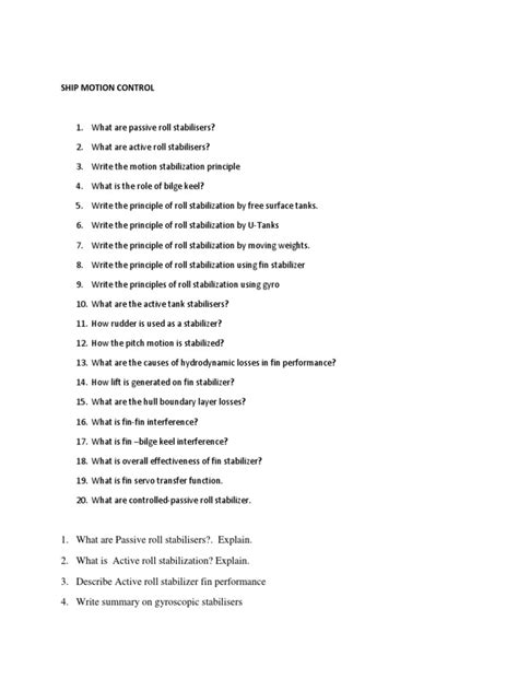 Ship Motion Control Pdf