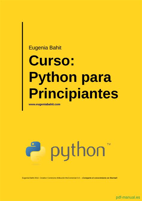 [pdf] python para principiantes gratis curso