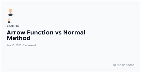 Arrow Function Vs Normal Method