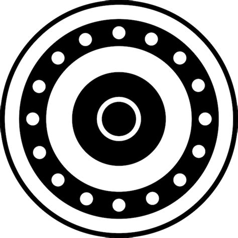 Premium Vector Bearing Roller Glyph And Line Vector Illustration