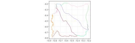 R Create Polygons Representing Boundaries From Lines Geographic