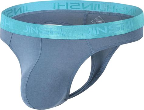 Biatwowr Bamboo Ultra Soft Thongs For Men Low Rise Underwear G String