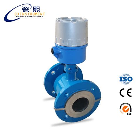 Hydrochloric Acid Water Flow Meter Inch DN Electromagnetic