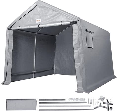 Brandclub Vevor Portable Shed Outdoor Storage Shelter 8 X 14 X 76