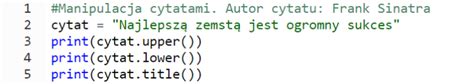 Podstawy pracy w środowisku Python Informatyka WSiP