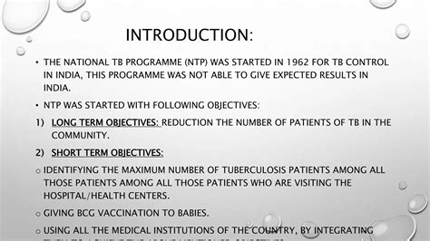 Revised National Tuberculosis Control Programme Rntcp Pptx Lung And Respiratory Health