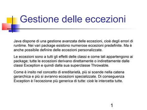 Java Lezione 5 Ppt
