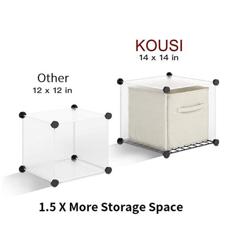 Buy Kousi Cube Organizer Storage Cubes 14x14 Cube 25 Cubes Organizers And Storage Storage