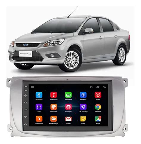 Kit Multimidia Android 7p Focus 09 10 11 12 13 Câmera Ré Cor Prata Parcelamento Sem Juros