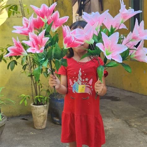 Jual Bunga Lili Lily Jumbo X10 Artificial Shopee Indonesia