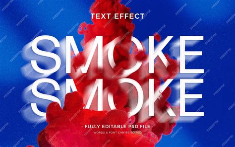 premium psd smoke effect text effect