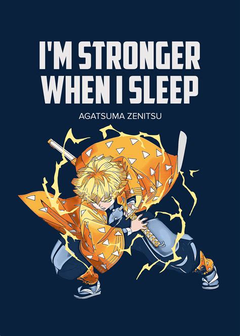 Zenitsu Demon Slayer Quotes Tshirt Printing Design Anime Printables