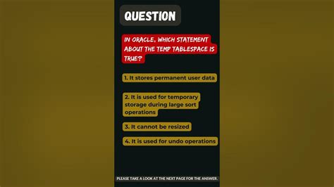 Oracle Temp Tablespace Whats Its True Purpose Oracledba