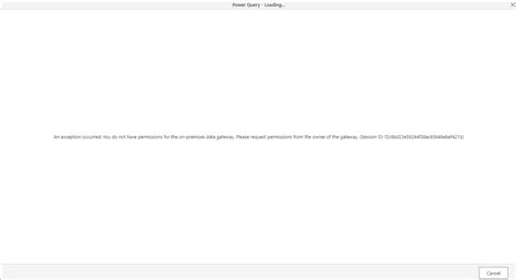 Transform Data Using Power Query Cant Connect Power Platform Community