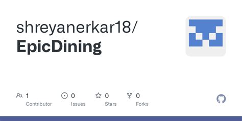 Github Shreyanerkar18epicdining