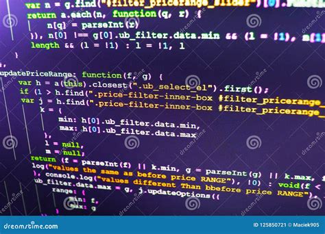 Software Engineer No Trabalho Css Javascript Imagem De Stock Imagem