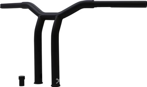 Burly Brand Handlebar Dominator Raked 12 Matte Black Harley