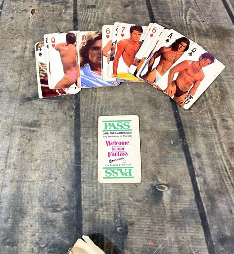 Vintage Chippendales Playing Cards 1988 Complete Deck 80s Hunks