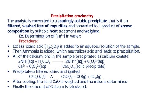 Solution Gravimetric Analysis Ppt Studypool