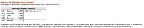 solved exercise 17 3 part level submission the ledger of