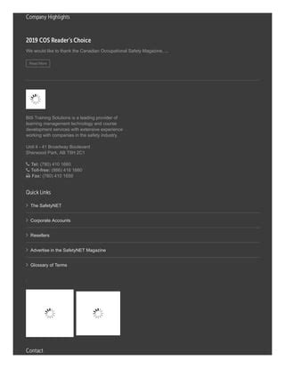 Behaviour Based Safety By BIS Training Solutions PDF Business Business And Finance